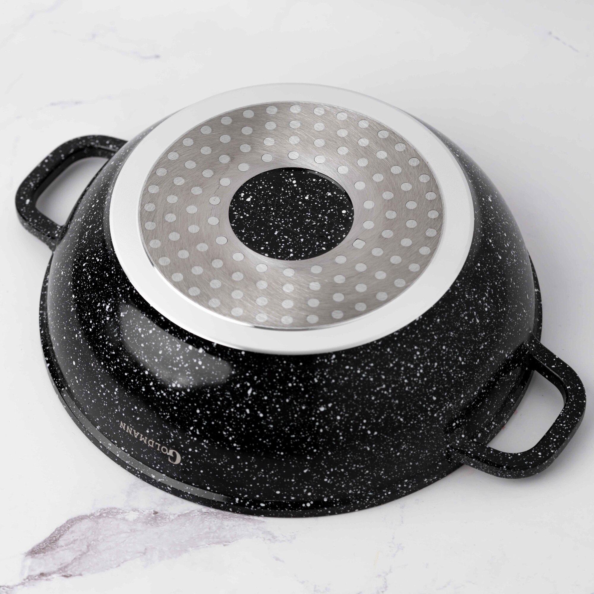 Cratita din aluminiu turnat Goldmann cu capac din sticla 28x8cm, 4.1L ...