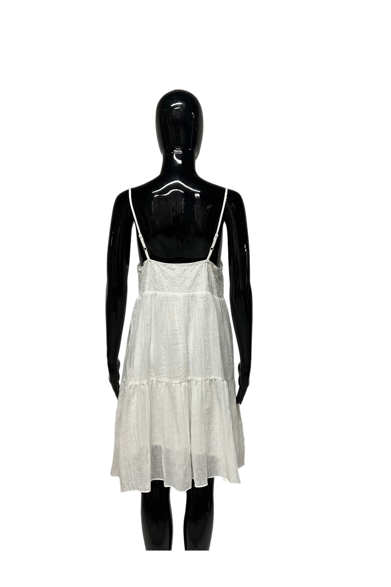 Rochie alba scurta cu nasturi in fata, Sisters, M - eMAG.ro