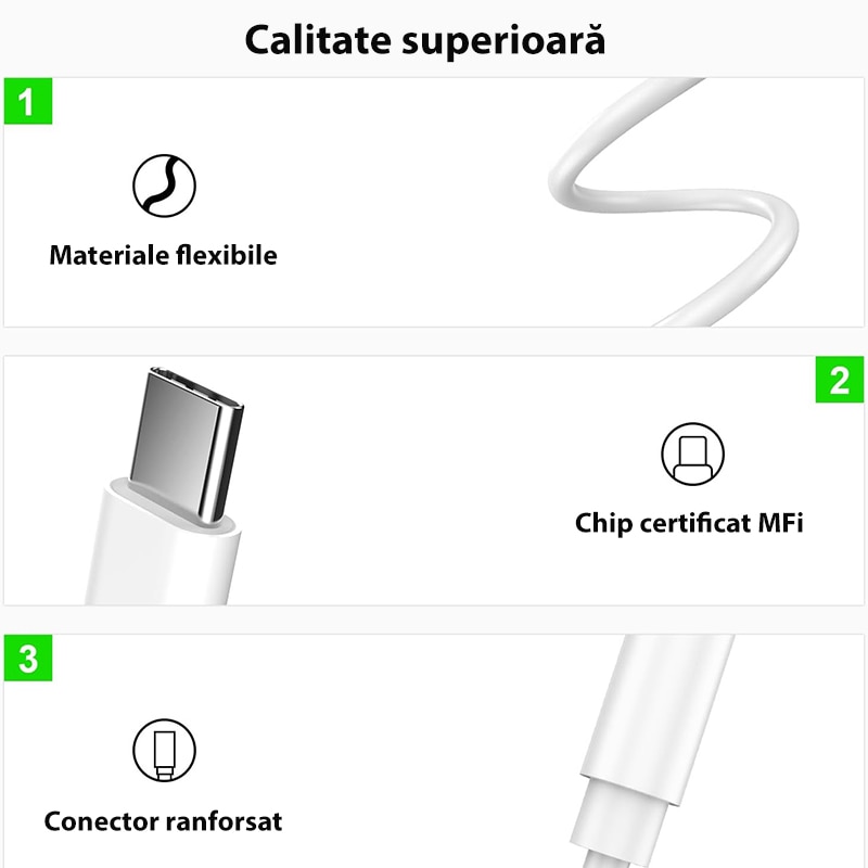 Adaptor audio USB Tip C la Jack 3.5mm, Alb - eMAG.ro