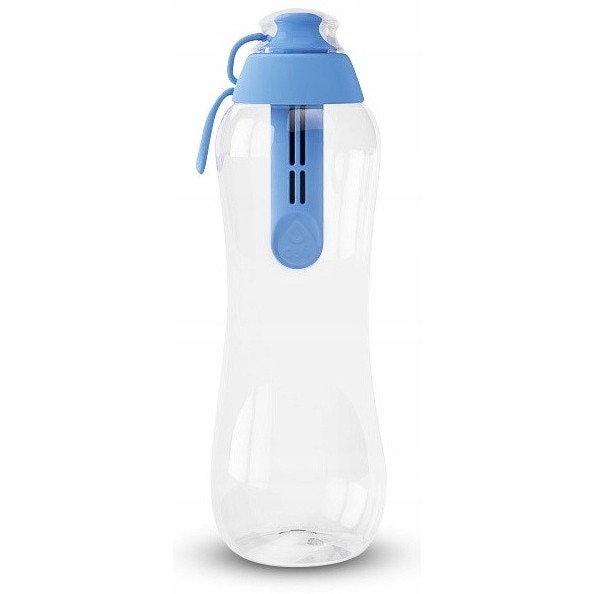 Sticla cu filtru, Dafi, Plastic, Transparent/Albastru, 700ml - eMAG.ro