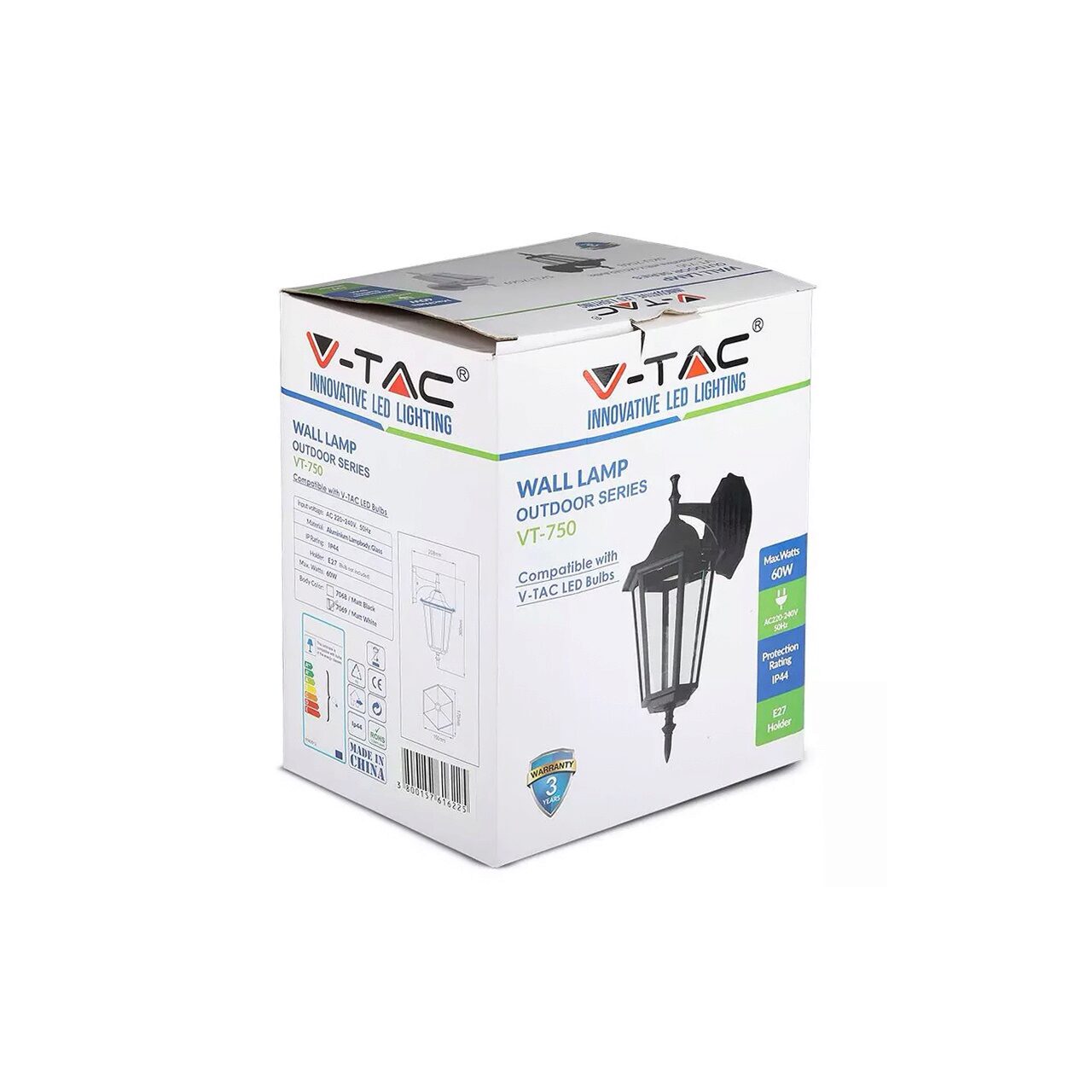 Felinar pentru perete, Fara bec, E27, Aluminiu si Sticla, 208 x 170 x ...