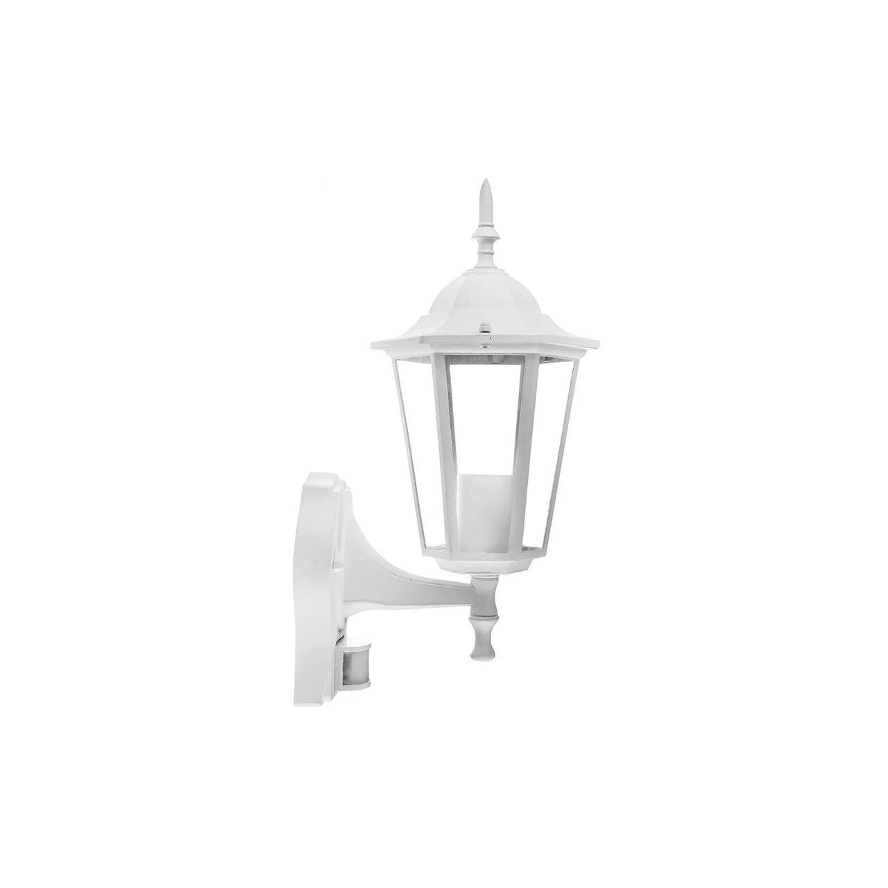 Felinar pentru perete cu senzor de miscare, Fara bec, E27, Aluminiu si ...