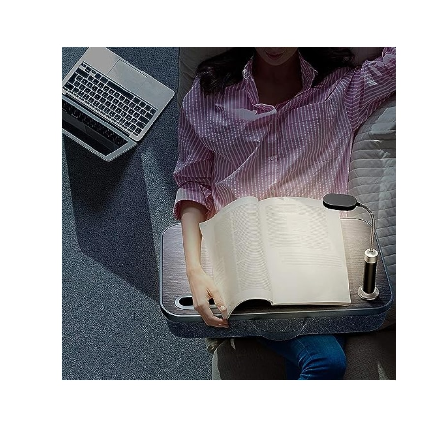 Masuta laptop stand JRH, multifunctionala, blat MDF, mouse pad, suport ...