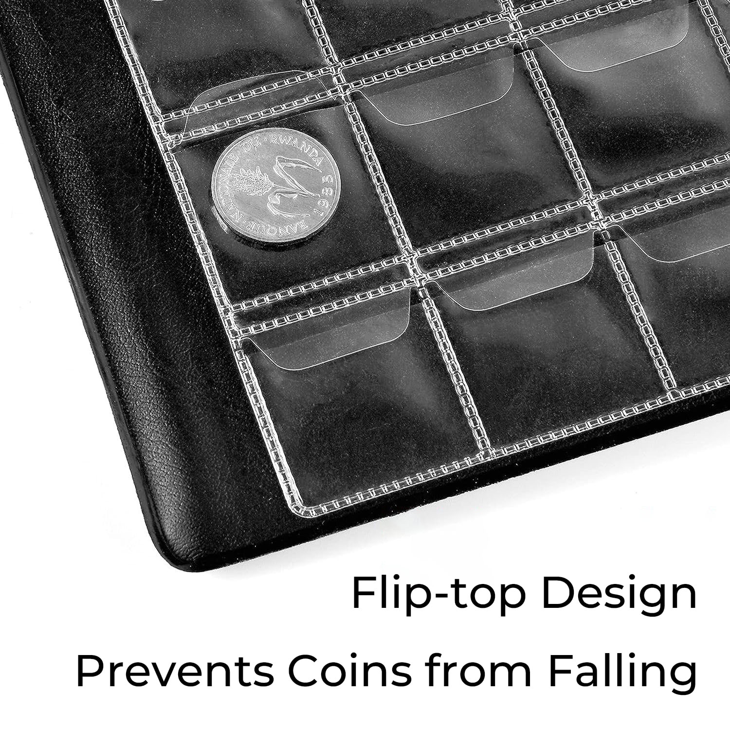 Album colectare monede, 312 Spatii depozitare cu 2 dimensiuni diferite ...