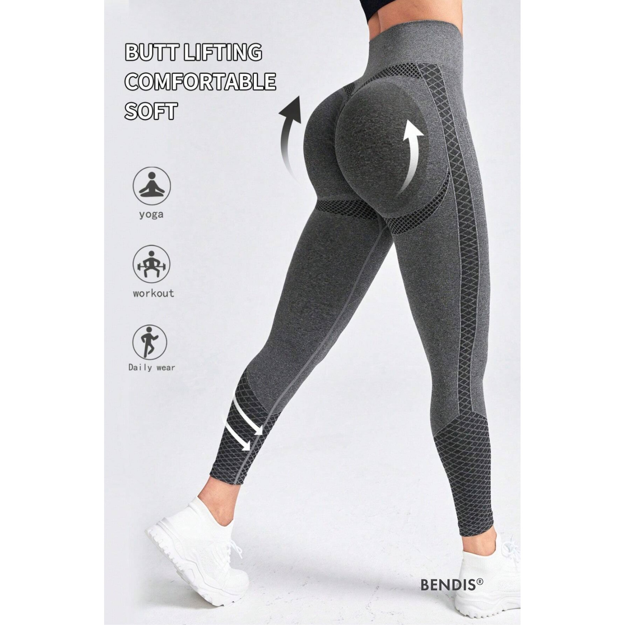 Colanti Push Up pentru Fitness, cu Talie Inalta, Elastici, Respirabili ...