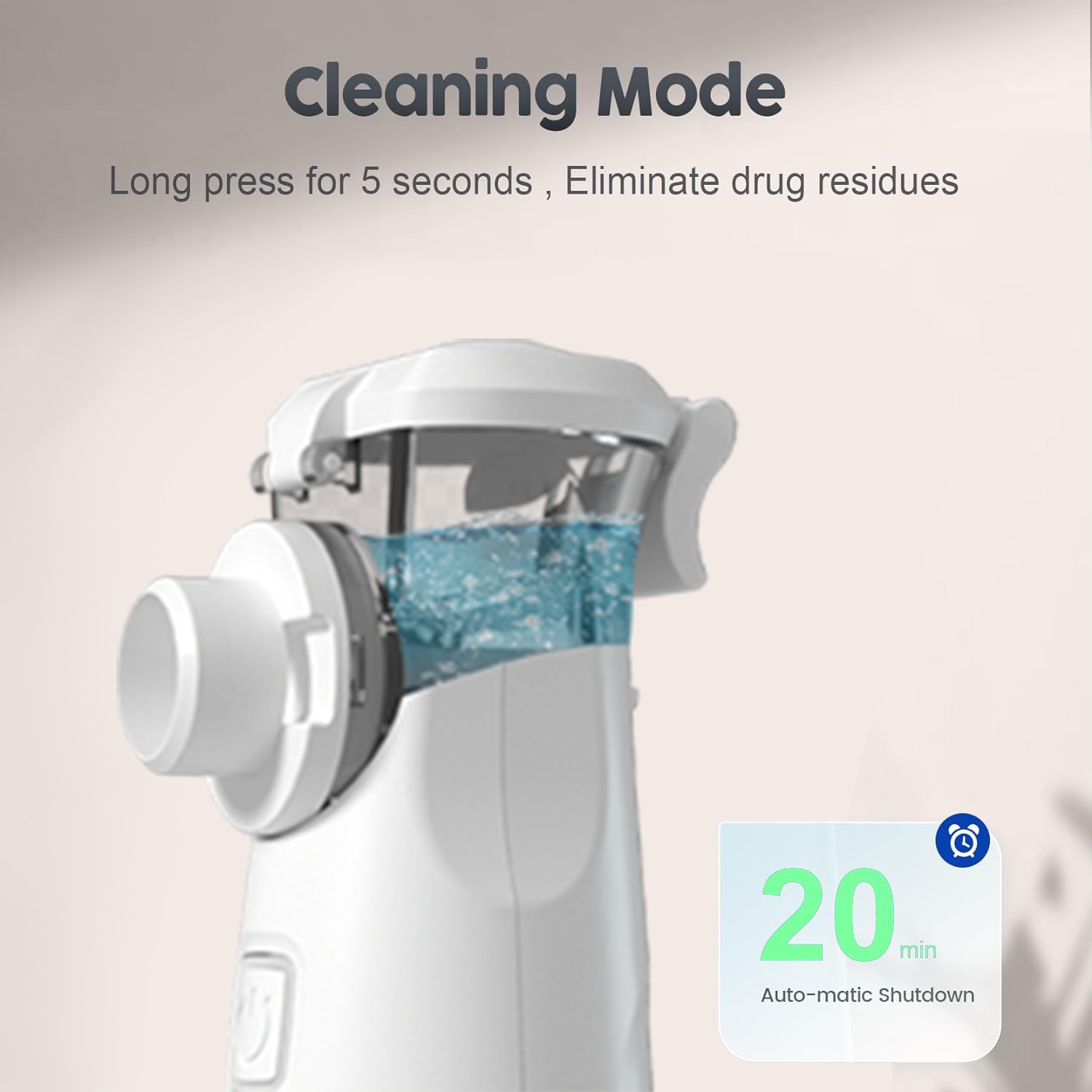 Aparat Aerosoli LittleDomi 307 Panda, Nebulizator Ultrasonic, Portabil, Ultra Silentios, Masca ...