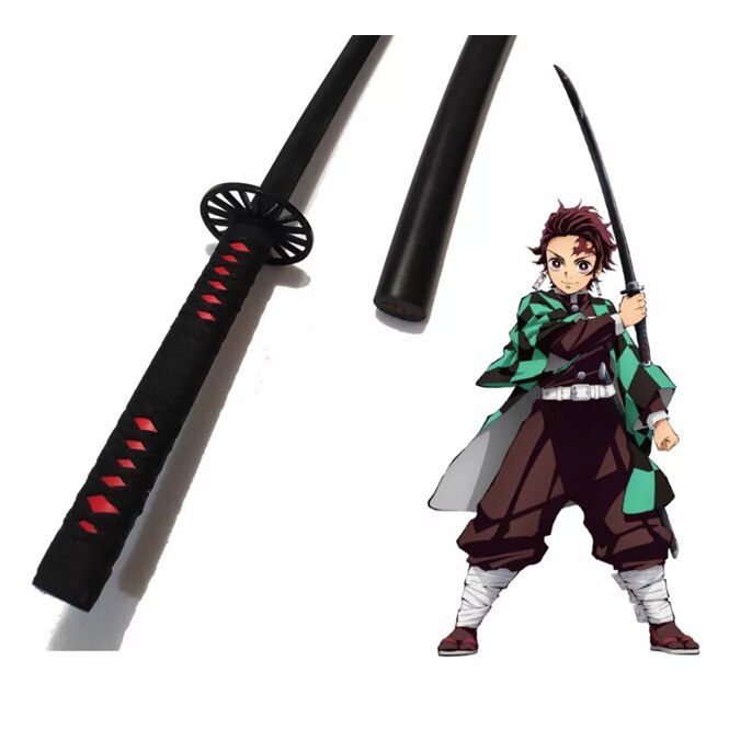Sabie Katana Tanjirou Kamado- Demon Slayer, antrenament, lama bambus ...