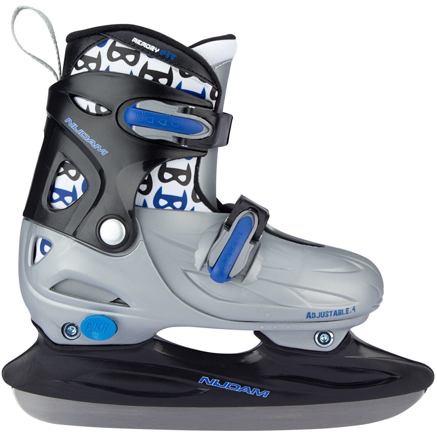 Patine reglabile Nijdam HardBoot, junior, Gri 30-33 - eMAG.ro