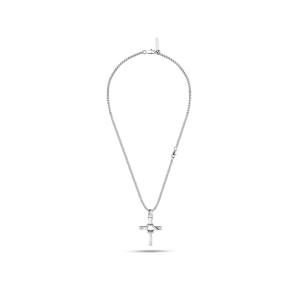 Colier barbati, Police, Inox, Argintiu - eMAG.ro