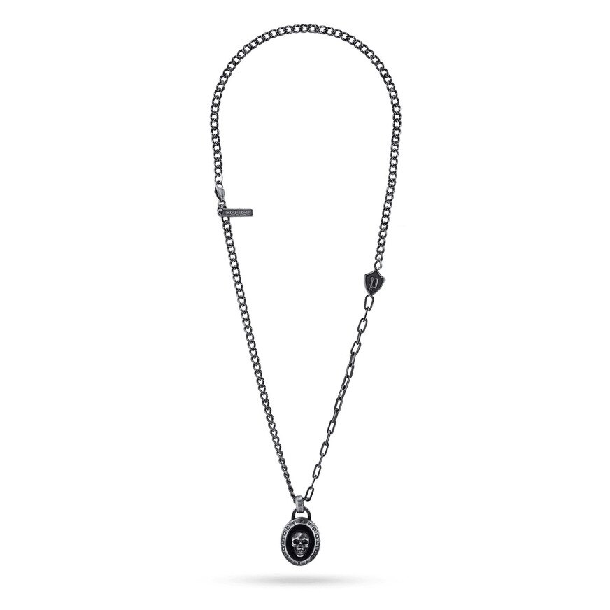 Colier barbati, Police, Inox, Negru - eMAG.ro