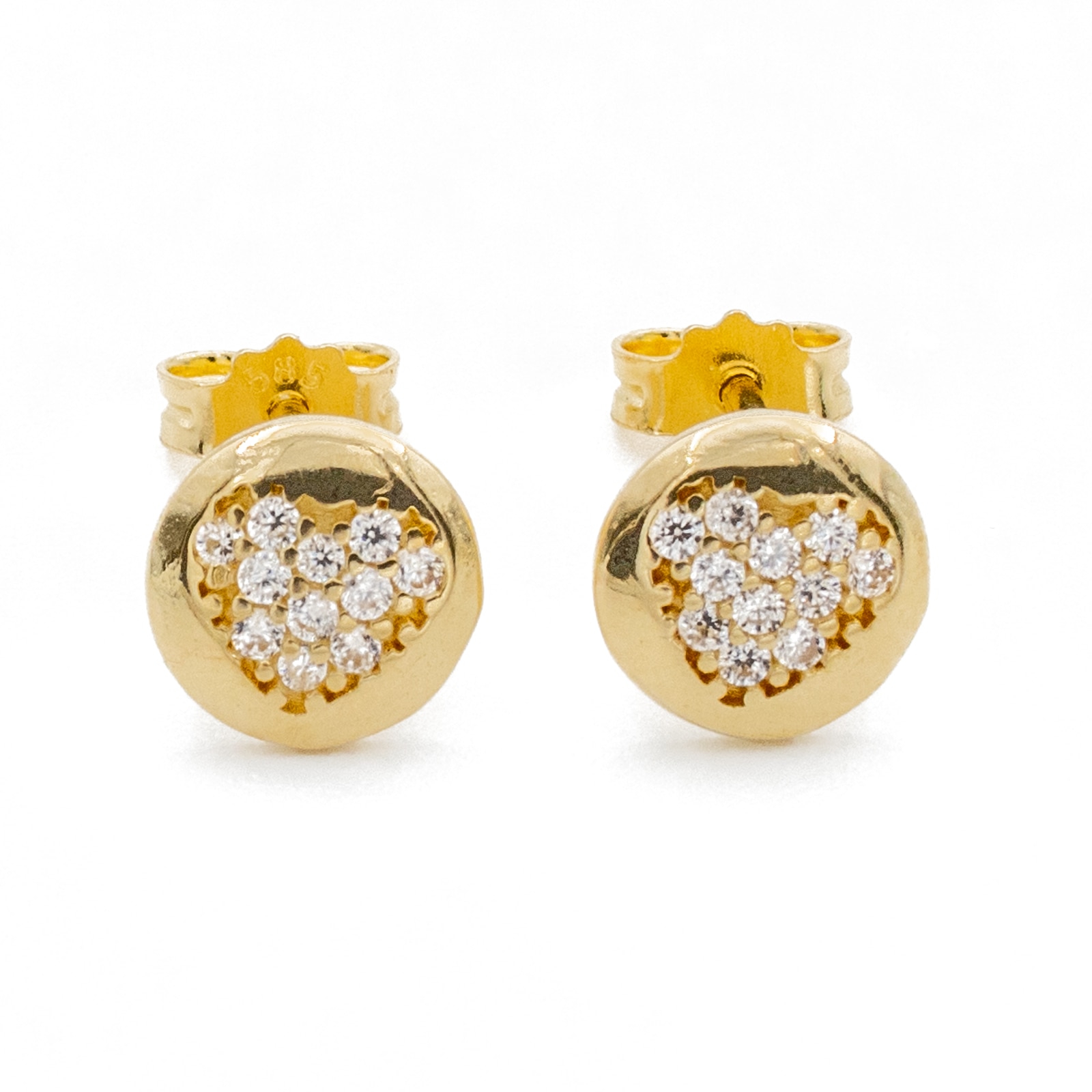 Cercei Banut cu Inima Aur 14k - eMAG.ro