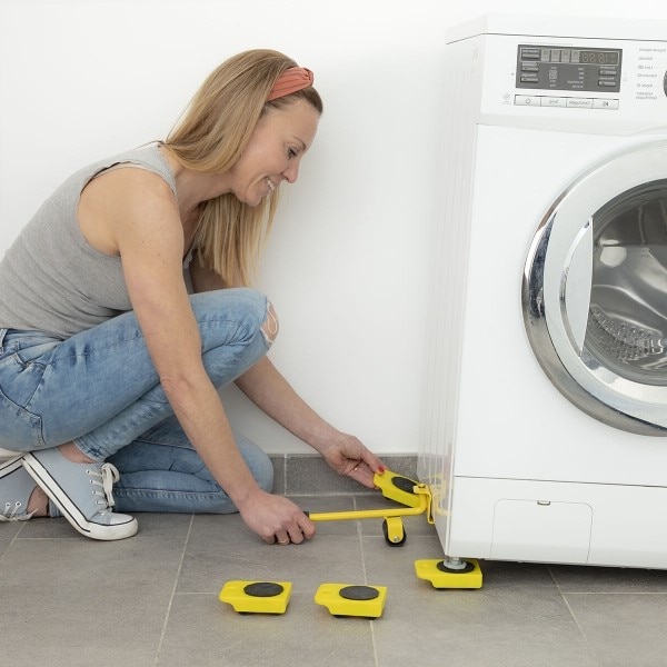 Set de ridicare pentru mobilier greu, include 4 roti de transport cu ...