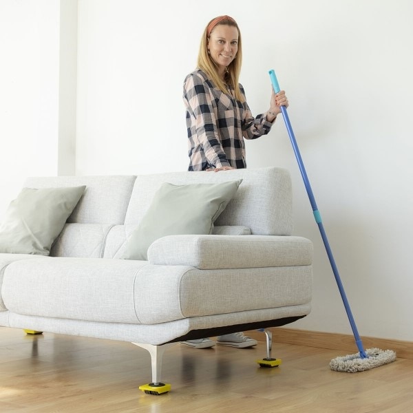 Set de ridicare pentru mobilier greu, include 4 roti de transport cu ...