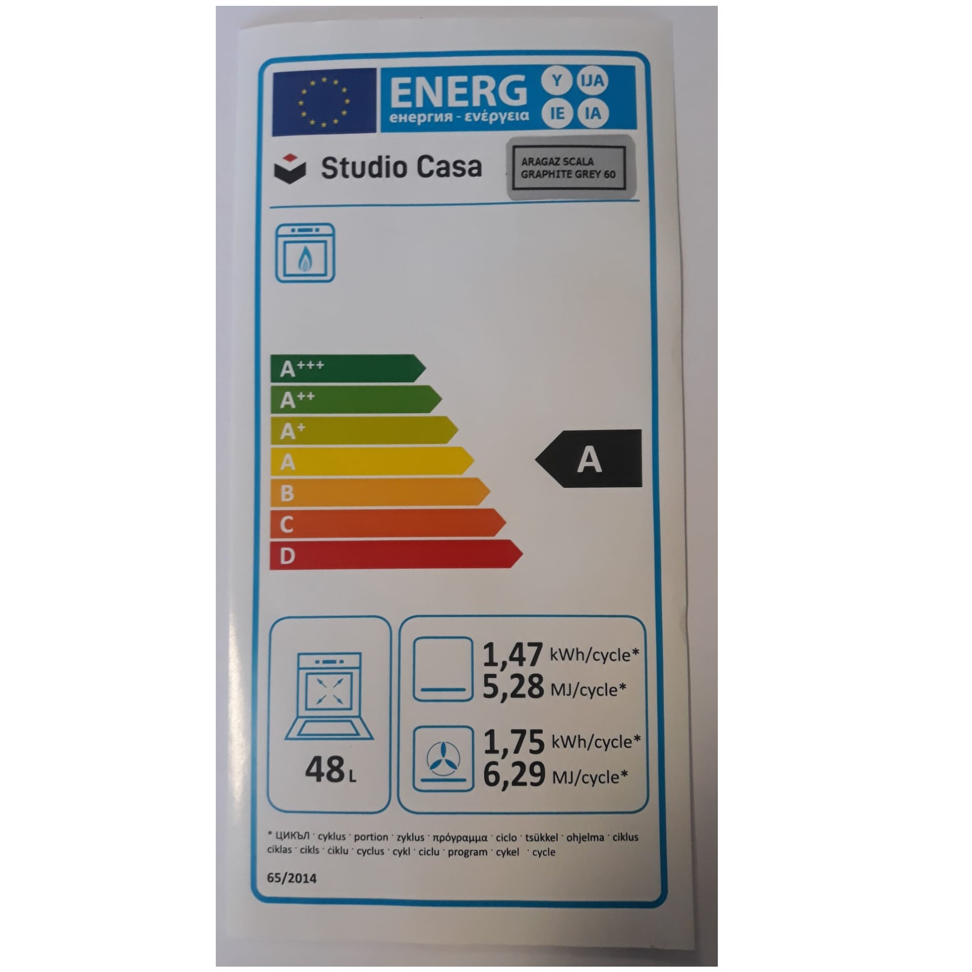 Pachet Studio Casa Aragaz Scala Graphite Grey 60 cm si hota clasica ...