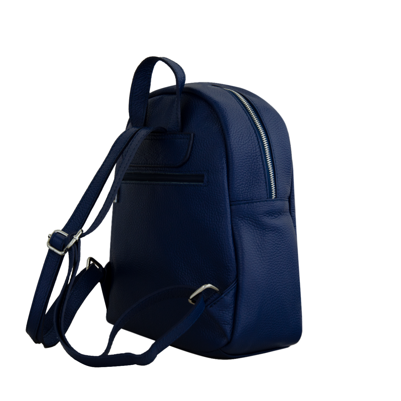 Rucsac de dama din piele naturala Eva Bags, Emily albastru, 25x30x11 ...
