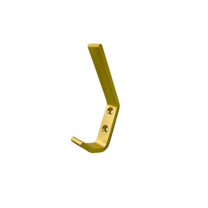 Cuier dublu 103 100x52 mm, auriu - eMAG.ro