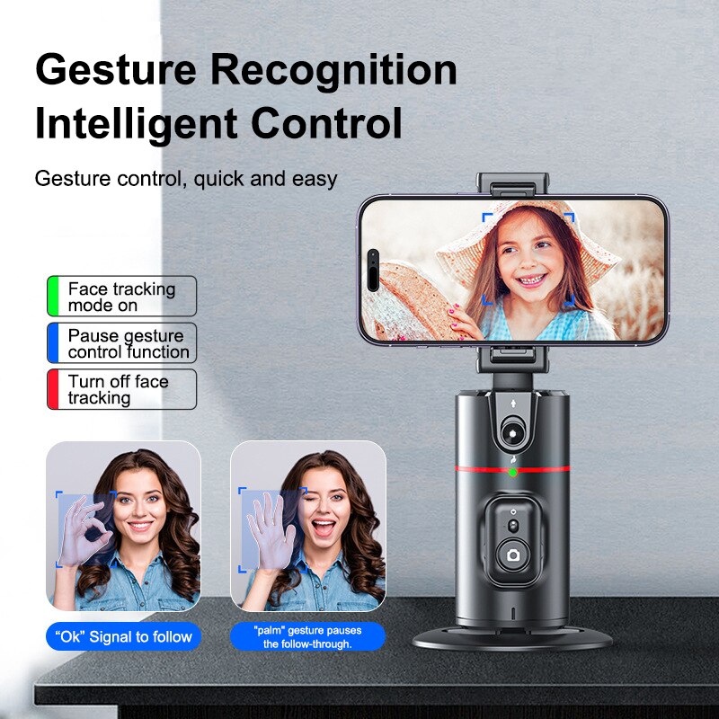 Smart Gimbal Stabilizer, JESWO, fekete - eMAG.hu