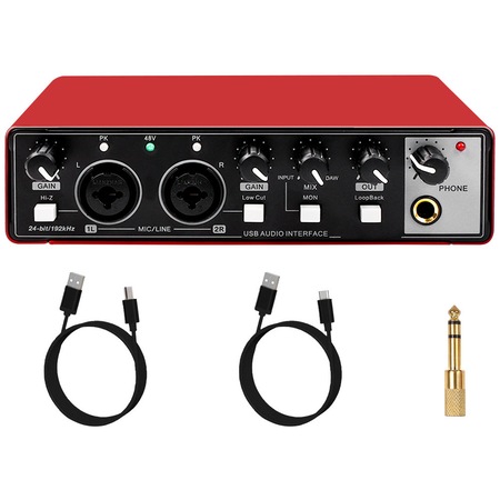 Interfata Audio USB Profesionala, Placa de Sunet, 24 bit 192kHz, Studio ...
