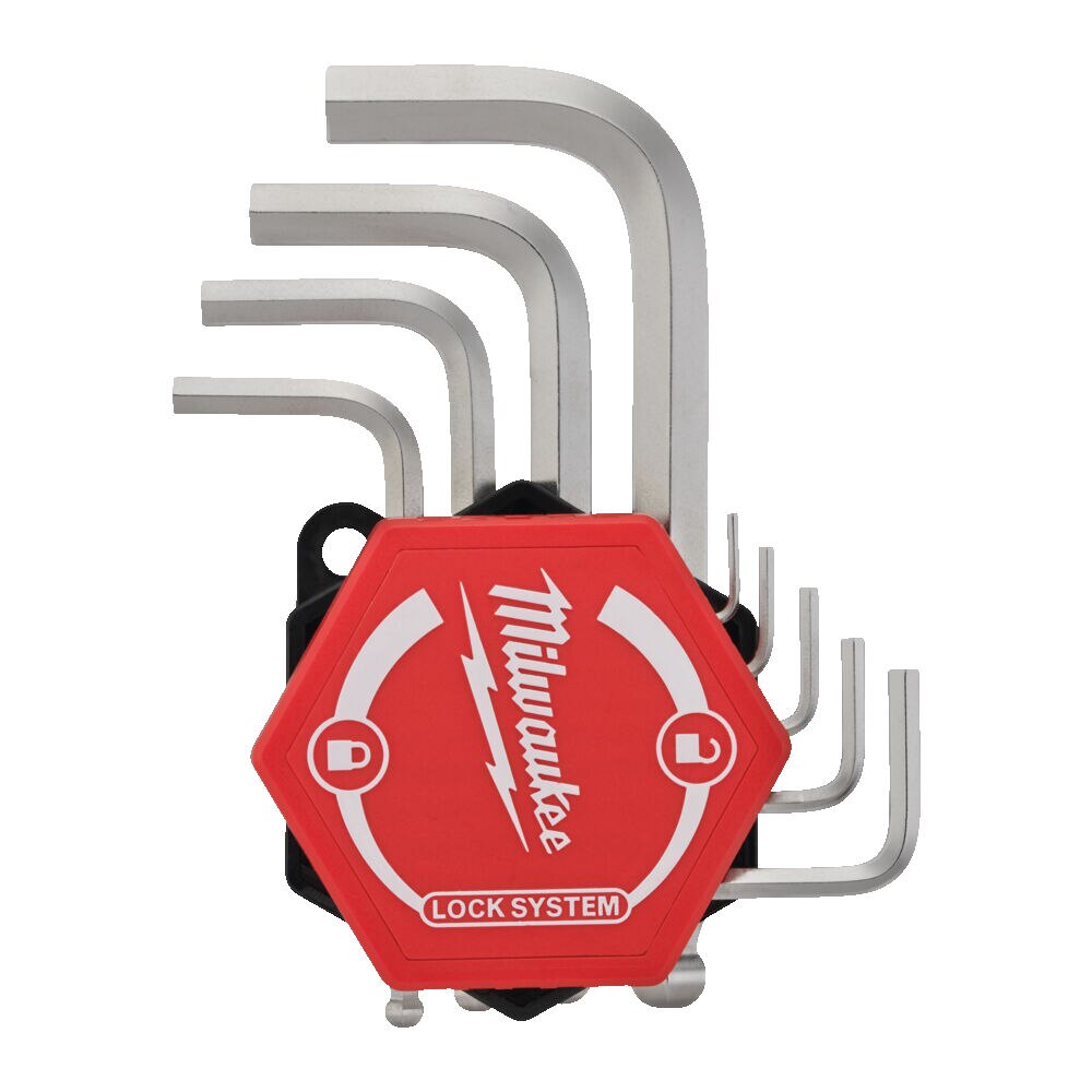 Set profesional 9 chei imbus hexagonale 1.5-10mm, scurte, Milwaukee ...