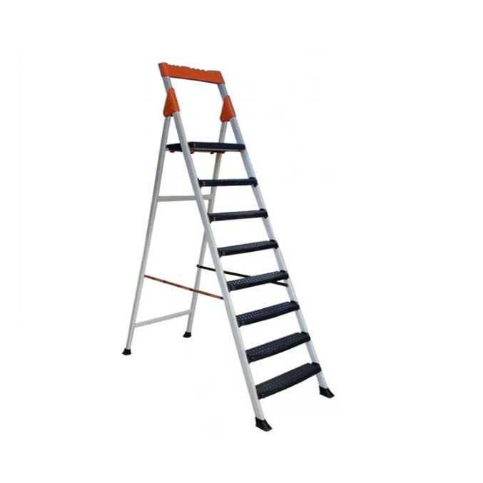 Scara dubla pliabila din aluminiu emailat Plianta, Maxim 155 kg ...