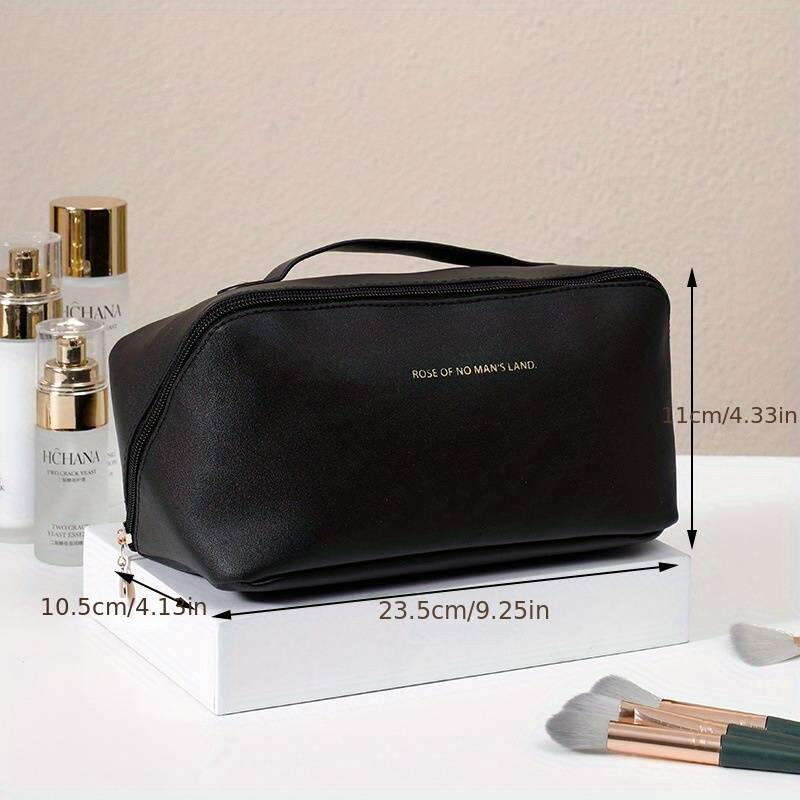 Geanta cosmetice si parfumuri, cu maner, ideal geanta bagaj, Negru ...