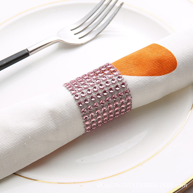 Set 10 inele servet, Plastic, Roz - eMAG.ro