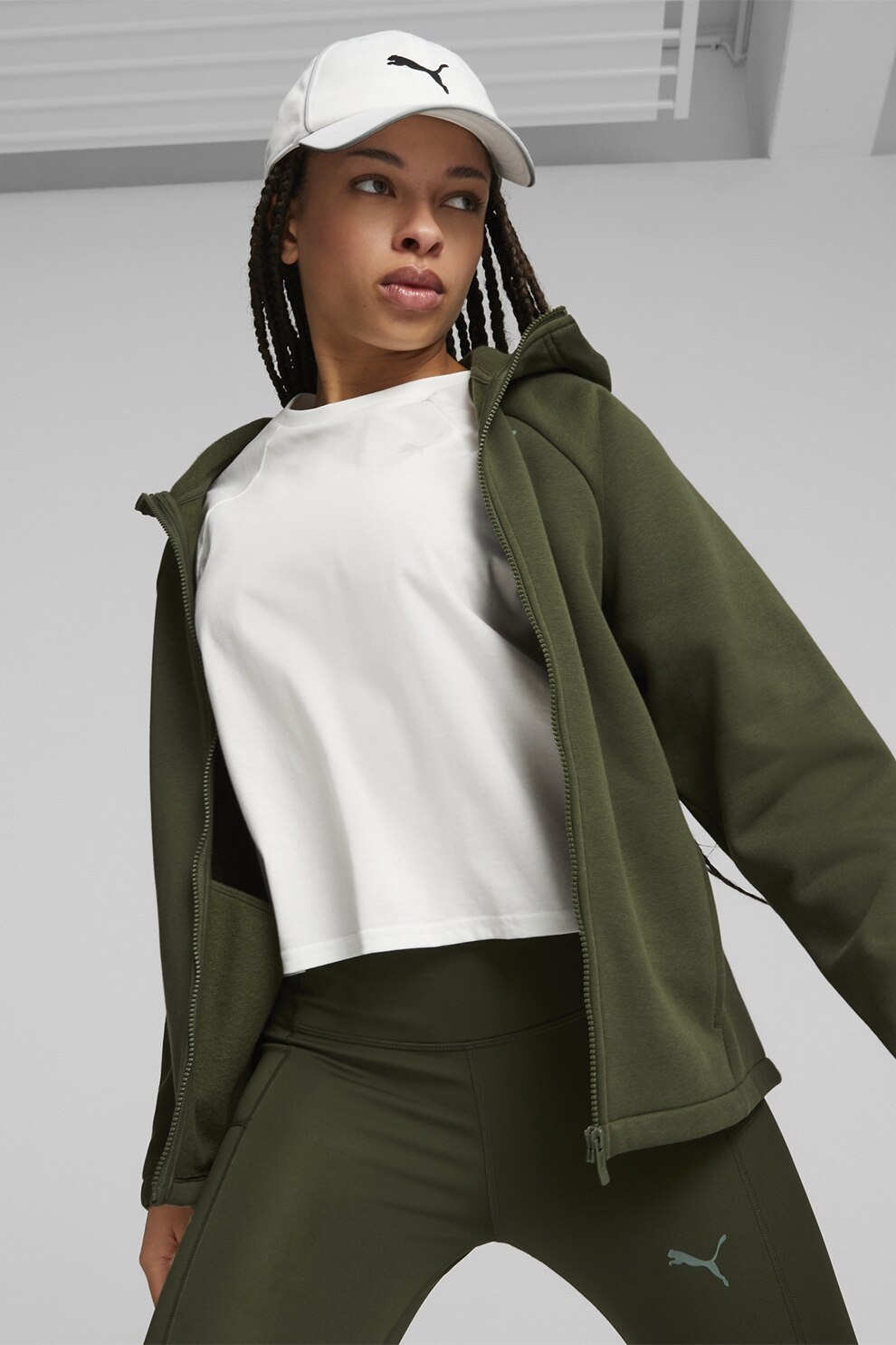 Puma, Sapca ajustabila cu logo Essentials, Alb - eMAG.ro
