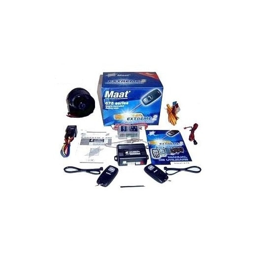 Alarma auto cu 2 telecomenzi, goarna, unitate centrala, cablu - eMAG.ro