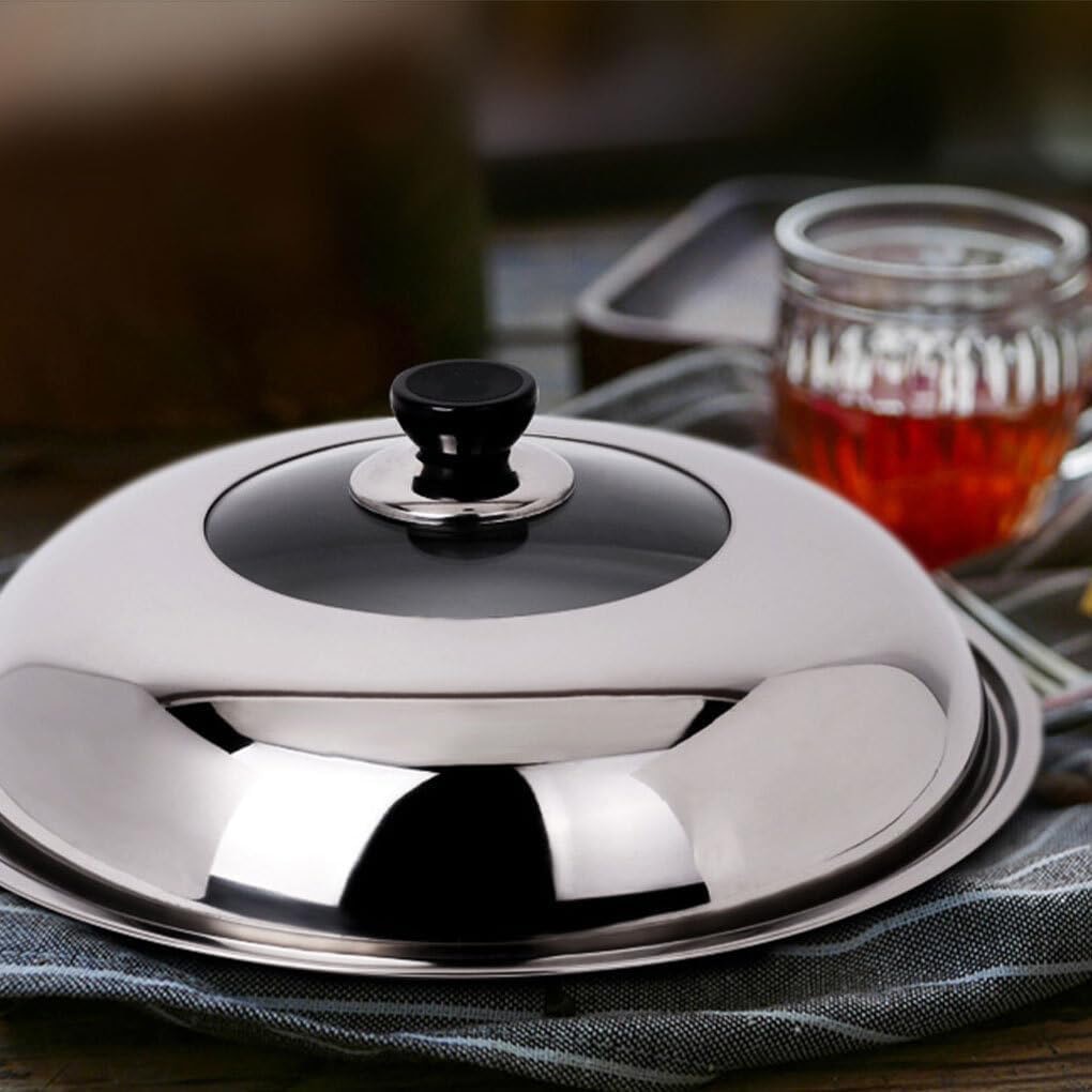 Capac oala, Senmase, Otel inoxidabil, 30x7.5cm, Argintiu - eMAG.ro