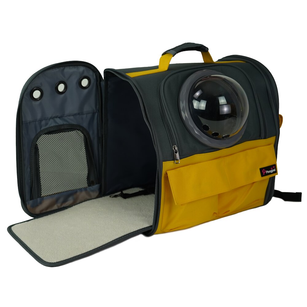 Rucsac Transport Animale Mici cu Hublou, Pliabil, Ventilat, Impermeabil ...