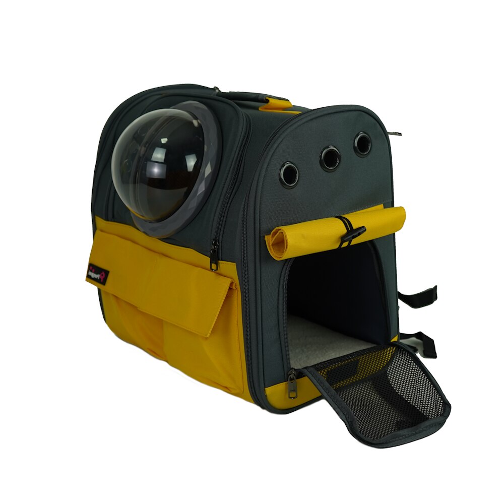 Rucsac Transport Animale Mici cu Hublou, Pliabil, Ventilat, Impermeabil ...