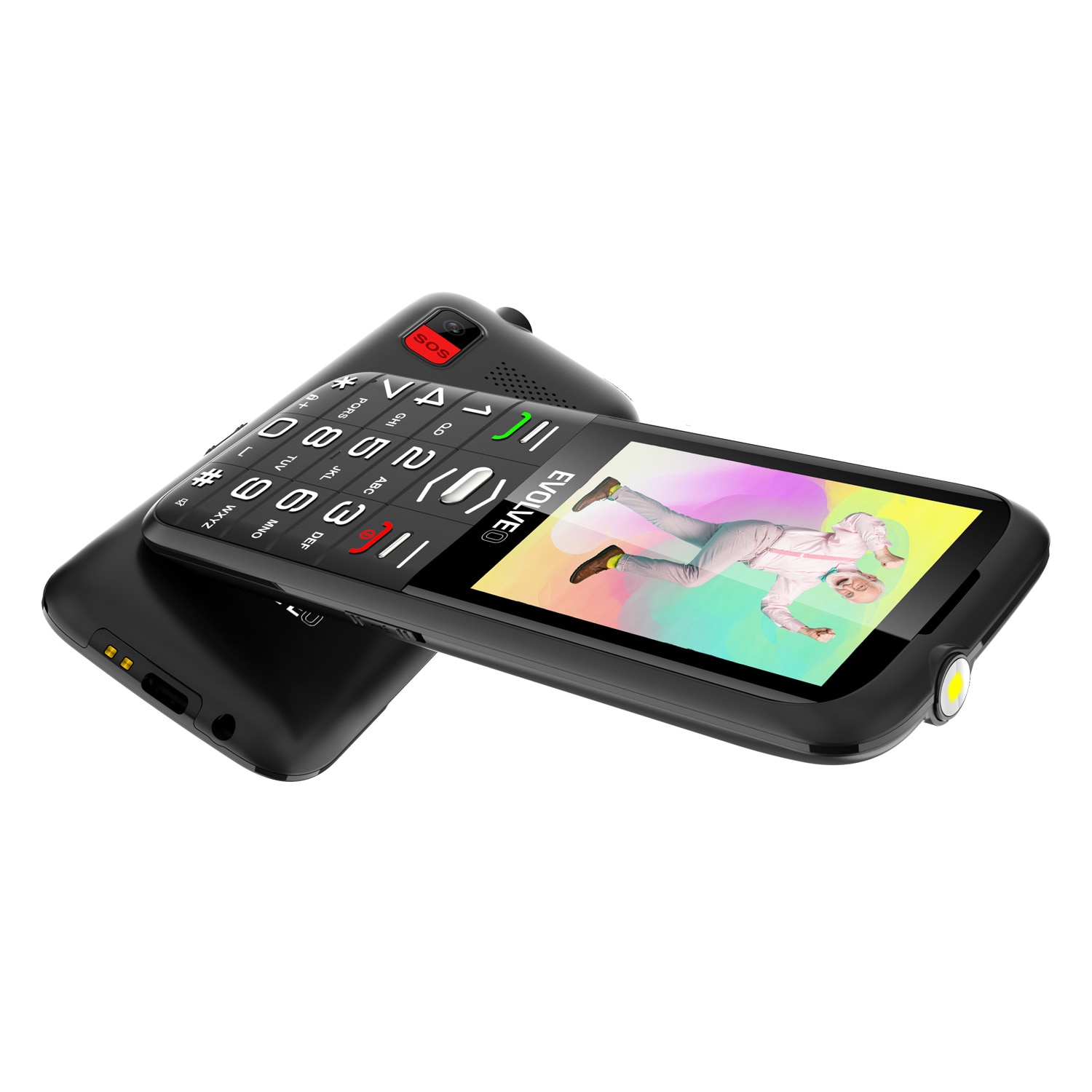 Telefon mobil pentru seniori cu suport de incarcare, EVOLVEO EasyPhone ...