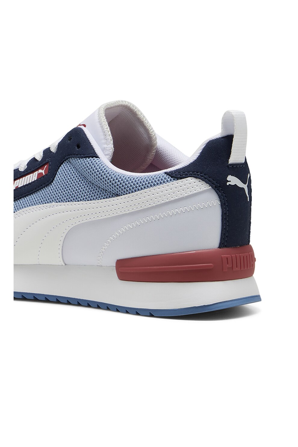 Puma, Pantofi sport unisex cu model colorblock si insertii textile R78 ...