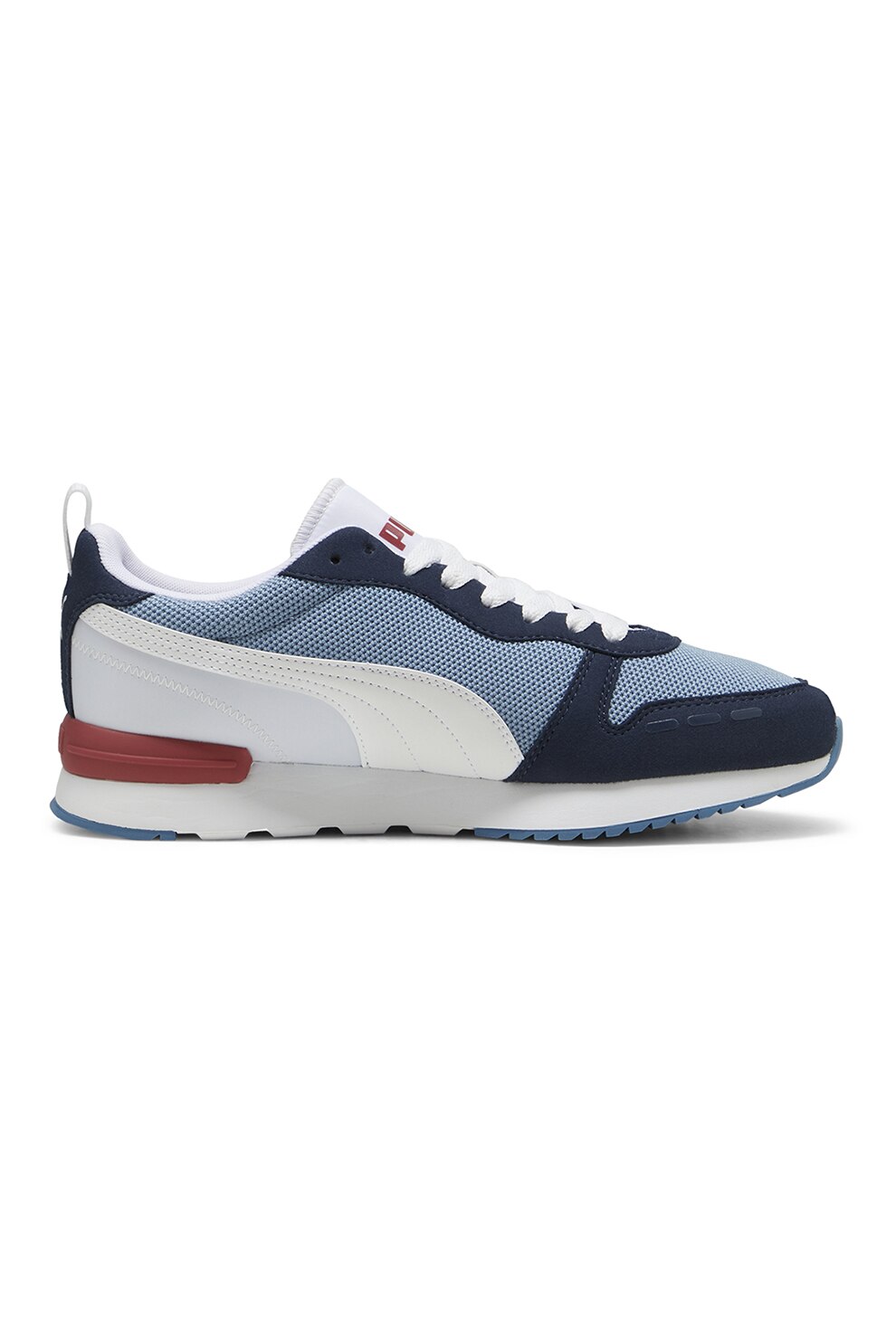 Puma, Pantofi sport unisex cu model colorblock si insertii textile R78 ...