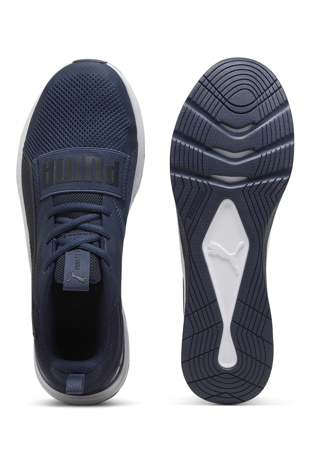 Puma, Pantofi cu logo pentru antrenament Prospect Club, Bleumarin, 9 ...