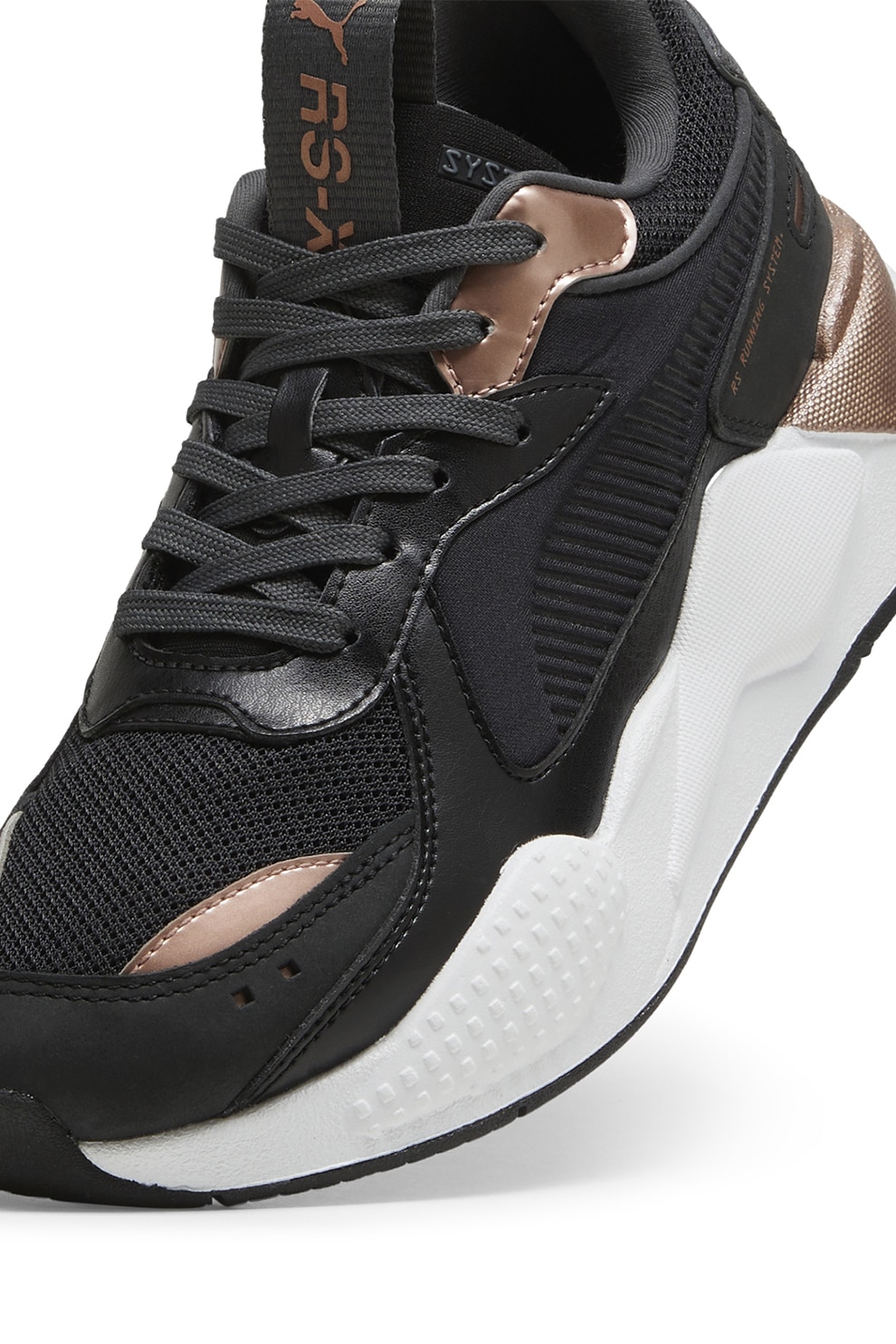 Puma, Pantofi sport RS-X Glam, Negru, Bronz, 4 - eMAG.ro