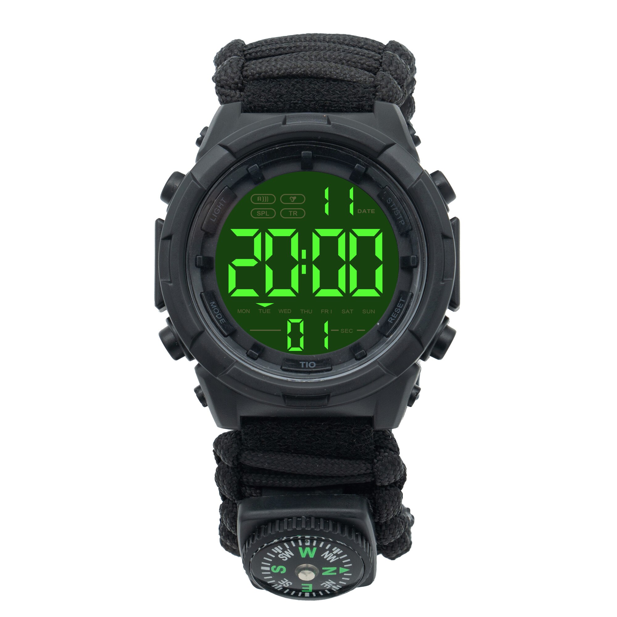 Ceas barbati de mana, Tio, Supravietuire, Cremene foc, Busola, Paracord ...