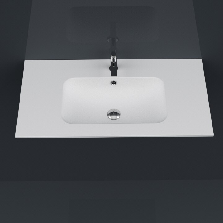 Lavoar de baie din compozit cu kit preaplin 910 x 460 x 12 cuva cx ...