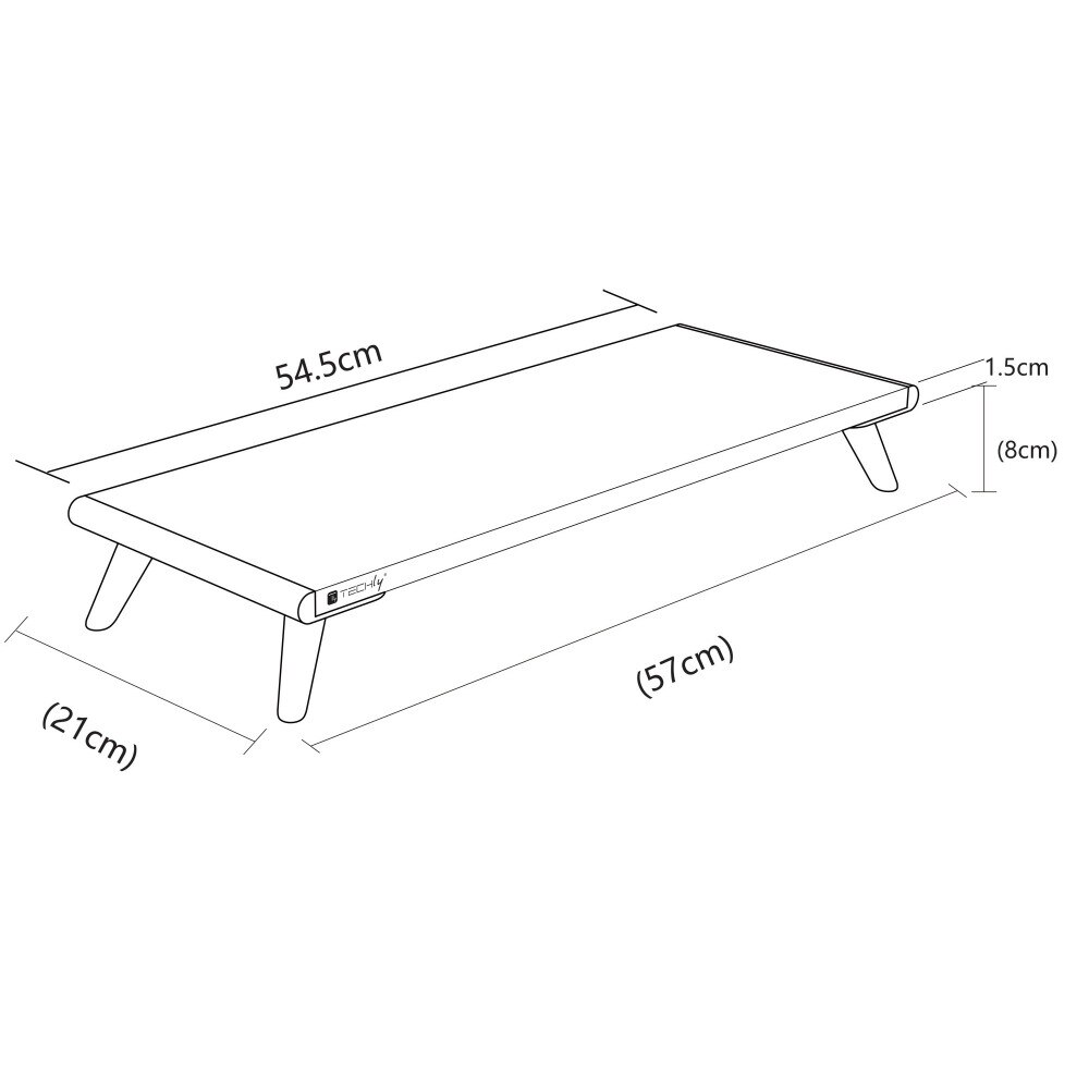 Универсална и ергономична опора за монитор, MDF, Techly, ICA-MS 389 ...