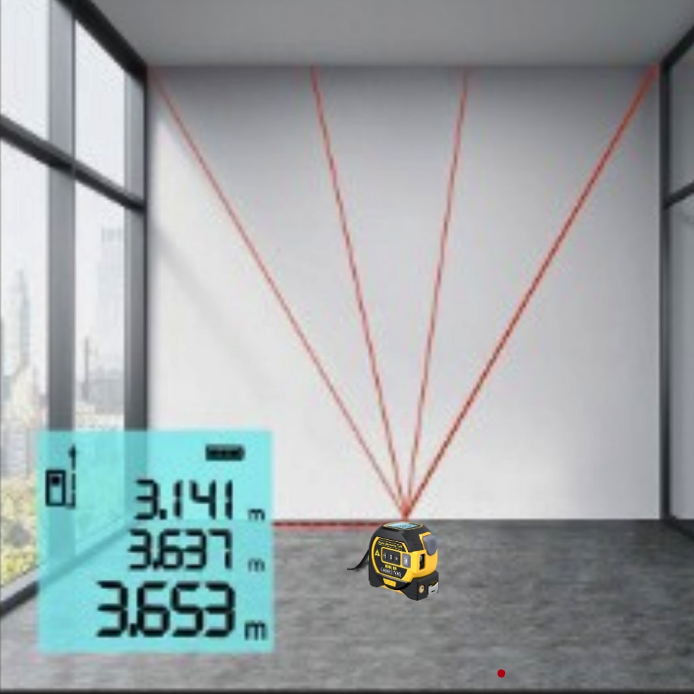 Ruleta digitala Equisst Smart 3 in 1 cu afisaj LCD, interior/exterior ...