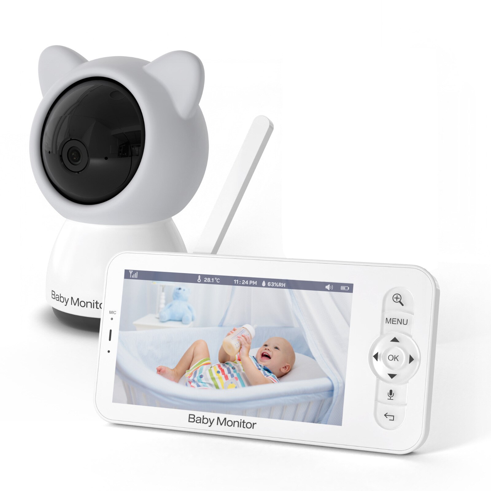 Baby Monitor WiFi 2in1 cu Camera Audio-Video Multi View, VisionHub ...