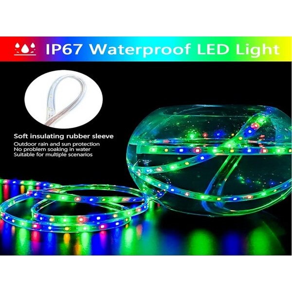 Banda solara cu 280 leduri 5 m, 8 moduri si schimbare de culoare cu ...