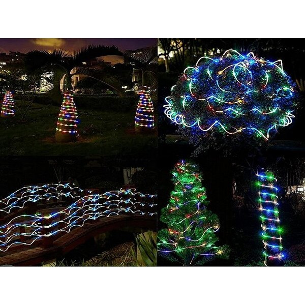 Banda solara cu 280 leduri 5 m, 8 moduri si schimbare de culoare cu ...