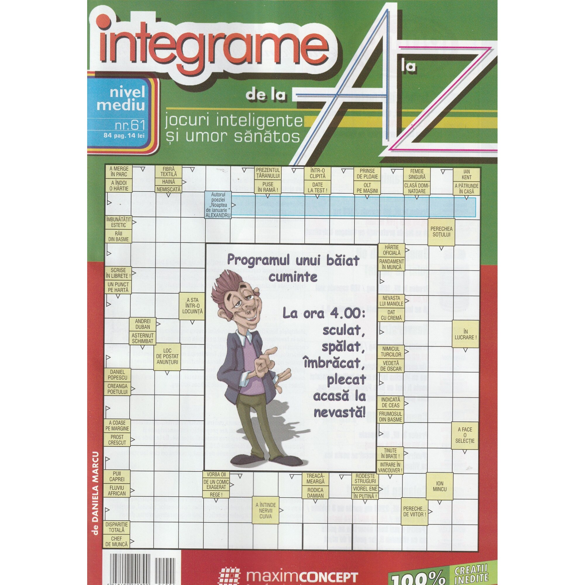 Integrame de la A la Z 61 - nivel mediu, editura Maxim - eMAG.ro