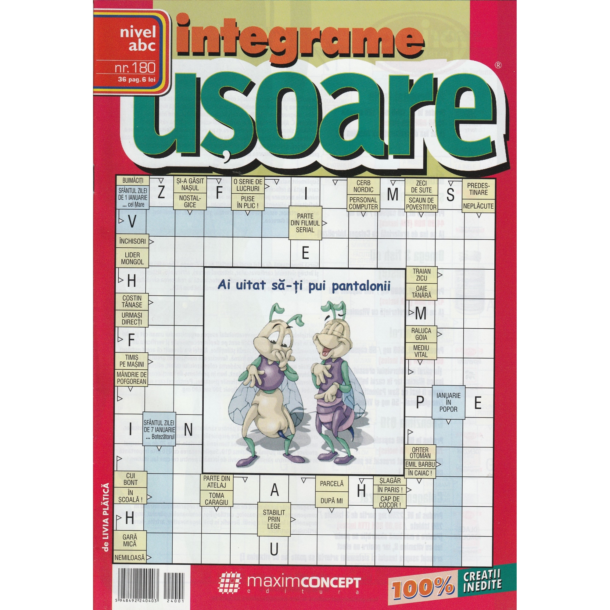 Integrame usoare 180 - nivel abc, editura Maxim - eMAG.ro