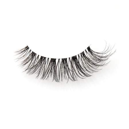 Gene false 3D cu banda transparenta, Faux Mink-Chloe, Negru, 1 pereche ...