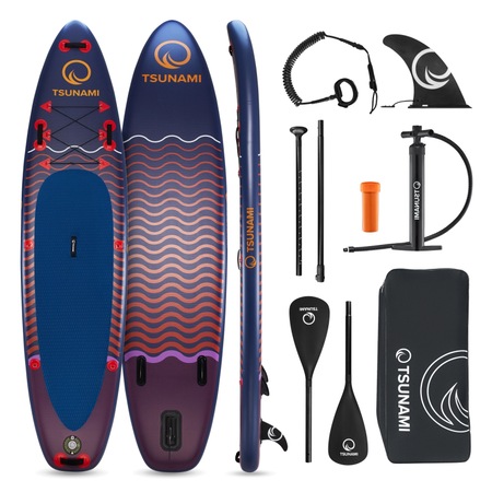 Placa gonflabila Stand Up PaddleBoard TSUNAMI T05, SUP, vasla atasata ...