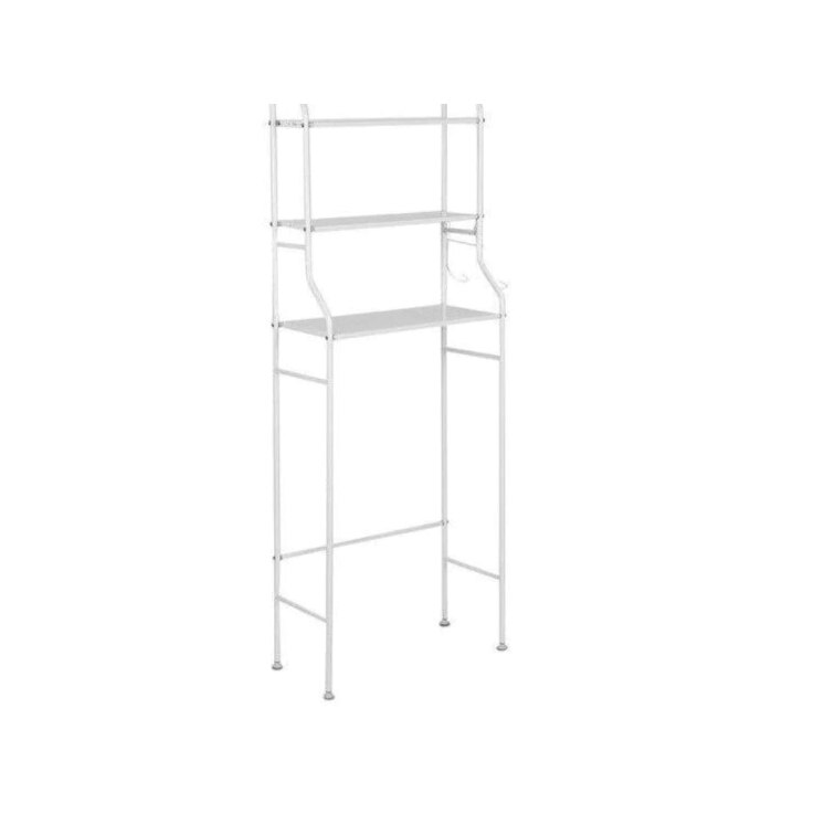 Raft Depozitare Pentru Masina De Spalat/WC Udear, Metal, Alb, 68 x 25 x ...