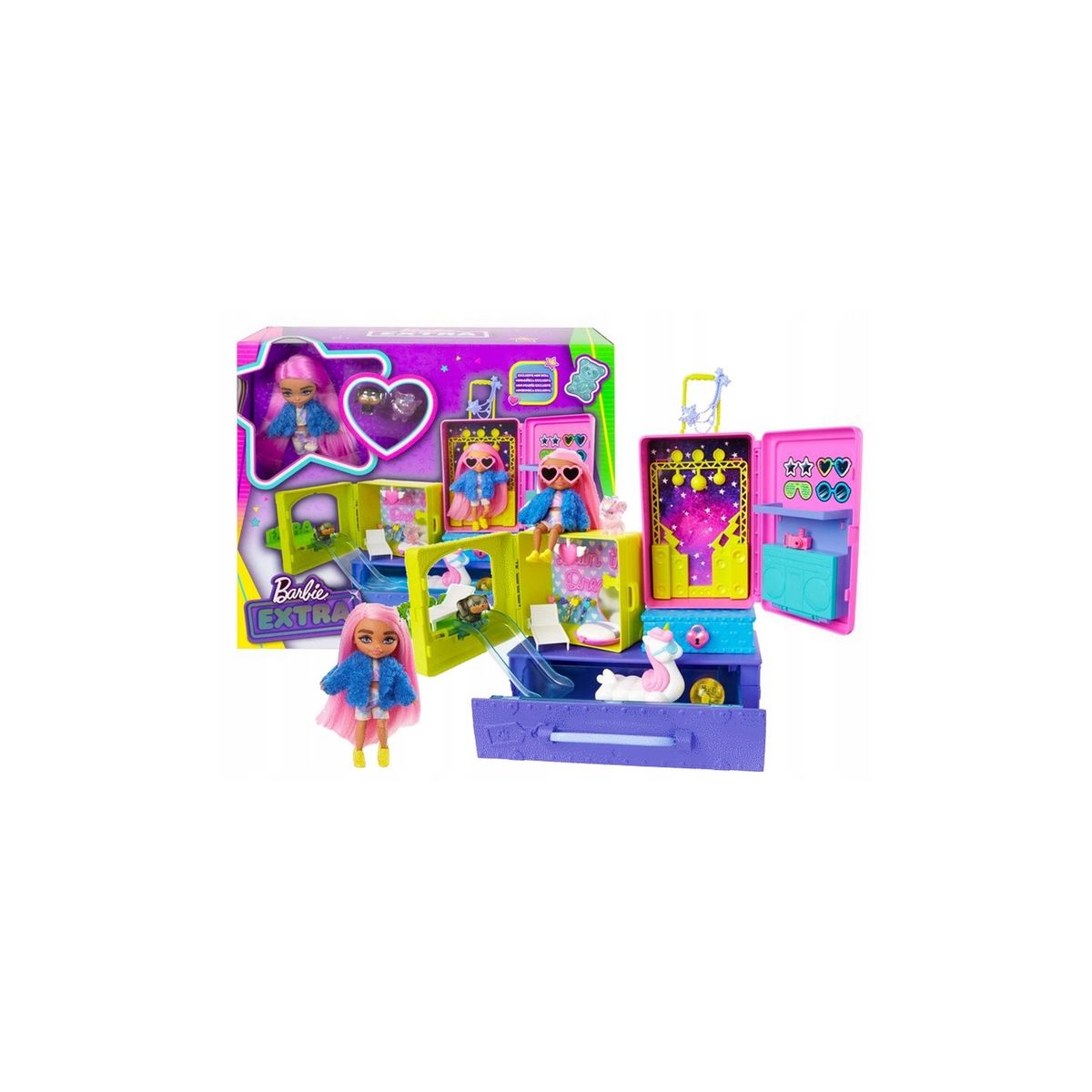 Set Papusa Barbie Extra Pets si Minis - Mattel - eMAG.ro