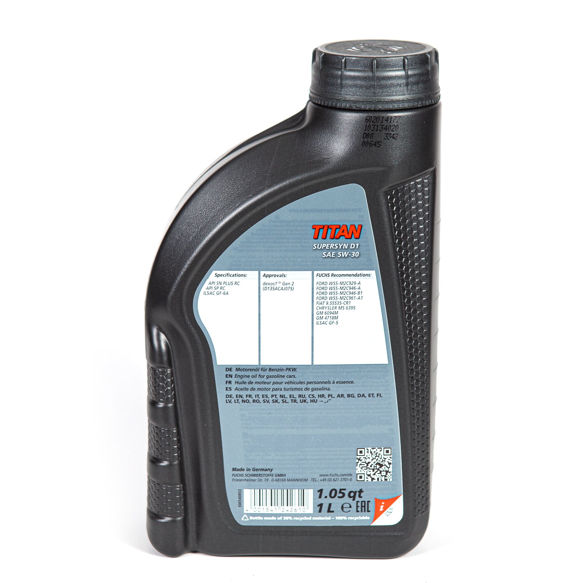 Ulei motor, Fuchs TITAN Supersyn D1 5W30, 1L - eMAG.ro